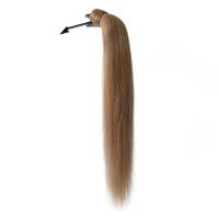 China 100% Remy Human Hair Ponytail Extension Wrap Around 14-26 Inch Silky Straight for Women for sale