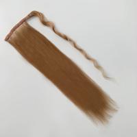 China 100% Remy Human Hair Ponytail Extension Wrap Around 14-26 Inch Silky Straight for Women for sale