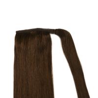 China 100% Remy Human Hair Ponytail Extension Wrap Around 14-26 Inch Silky Straight for Women for sale