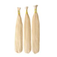 China 100% Virgin Remy Human Hair Bulk 613 Blonde Russian Hair 100g 14-26 Inch No Shedding for sale