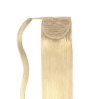 China Raw Virgin Cuticle Aligned Hair Ponytail 10A 12A Grade Natural Straight 14-26 Inch 90g for sale