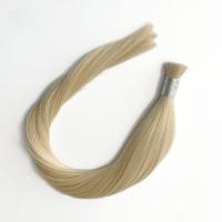 China 100g Remy Human Hair Bulk Unprocessed No Weft Straight Bundles 14-26 Inch for Hair Extensions for sale