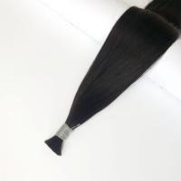 China 100g Remy Human Hair Bulk Unprocessed No Weft Straight Bundles 14-26 Inch for Hair Extensions for sale