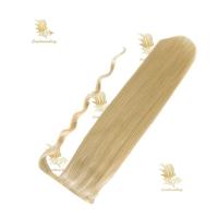 China 100% Remy Human Hair Ponytail Straight Style Dyeable Russian Hair 14-26 Inch 90g for sale
