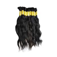 China 100% Remy Human Hair Bulk Straight Hair Bundles 14-26 Inch 100g per Bundle for Extensions for sale