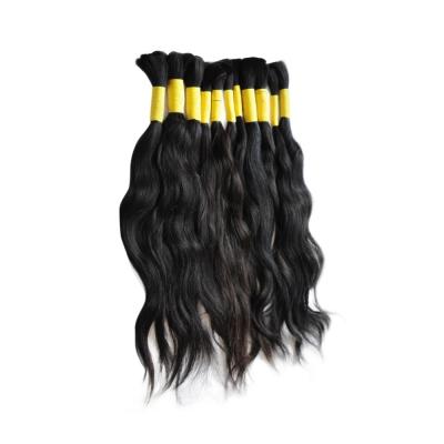 China 100% Remy Human Hair Bulk Straight Hair Bundles 14-26 Inch 100g per Bundle for Extensions for sale