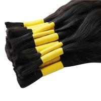 China 100% Remy Human Hair Bulk Straight Hair Bundles 14-26 Inch 100g per Bundle for Extensions for sale