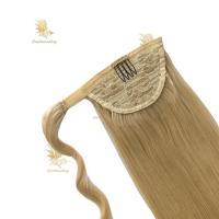 China Double Drawn Remy Human Hair Ponytail Extension 100g 14-26 Inch Straight Natural Look for sale