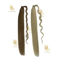 China 100% Remy Human Hair Ponytail Wrap Around Clip in Hair Extensions 90g 14-26 inch for sale