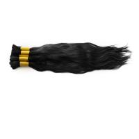 China 100g Virgin European Blonde Silver Grey Wet and Wavy Human Braiding Hair Bulk 14-26 Inch for sale