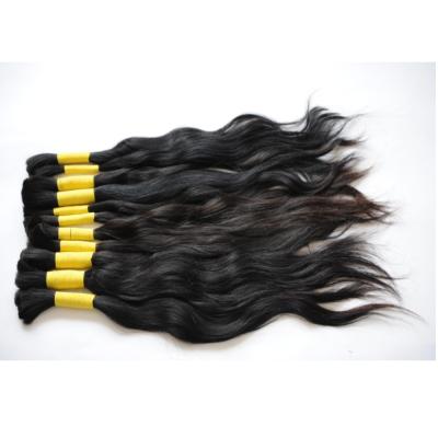 China 100% Remy Human Hair Straight Bulk 14-26 Inch Double Drawn 100g per Bundle for Extensions for sale