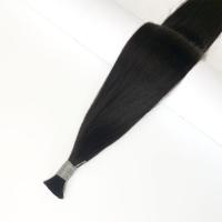 China 100% Remy Human Hair Straight Bulk 14-26 Inch Double Drawn 100g per Bundle for Extensions for sale