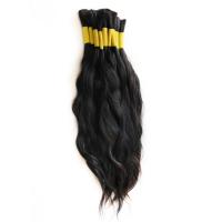 China 100% Raw Remy Human Hair Extensions Natural Black Brazilian Blonde Double Drawn Hair Bulk 100g for sale
