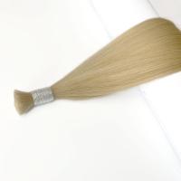 China 100% Remy Human Hair Bulks 14-26 Inch Straight Hair Extensions 100g per Bundle for Volume and Length for sale