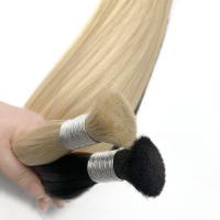 China 100% Remy Human Hair Bulk Extension 14-28 Inch Straight Virgin Hair 100g per Bundle for sale