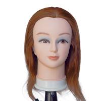 China 100% Human Hair Training Head 165g Asia Face for Hair Styling 8-24 Inch for sale