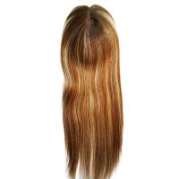 China Mono Top Human Hair Topper 5.5x6 Inch 130 Density Hand Tied Remy Hair Topper for sale