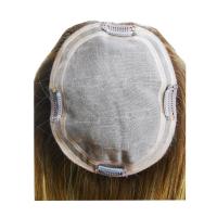 China Mono Top Human Hair Topper 5.5x6 Inch 130 Density Hand Tied Remy Hair Topper for sale