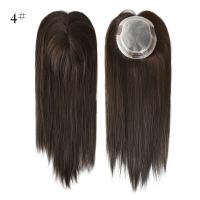 China 5.5x6 Inch Hand Tied Mono Top Remy European Human Hair Toupee Topper PU Perimeter 130% Density for sale