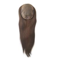 China Mono Lace Virgin Human Hair Topper 5.5x6 inch for Women Thinning Hair European Hair Type for sale