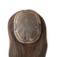 China Mono Lace Virgin Human Hair Topper 5.5x6 inch for Women Thinning Hair European Hair Type for sale
