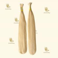 China 100g Straight Russian Remy Human Hair Bulk 14-28 Inch Light Color Extensions for sale