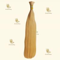 China Unprocessed Russian Virgin Human Hair Bulk 100% Remy Straight Hair Extensions 14-28 Inch 100g for sale
