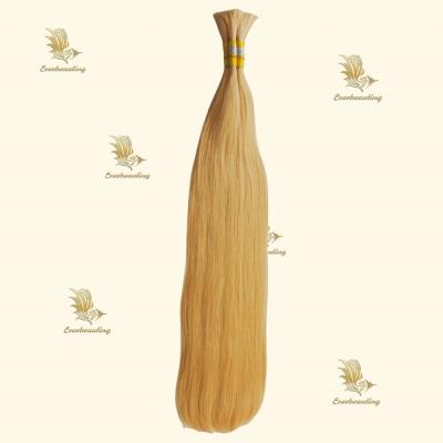 China Unprocessed Russian Virgin Human Hair Bulk 100% Remy Straight Hair Extensions 14-28 Inch 100g for sale