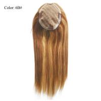 China 100% Remy Human Hair Mono Base Topper 5.5x6 Inch Hand Tied Top Piece for Women for sale