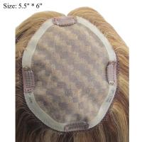 China 100% Remy Human Hair Mono Base Topper 5.5x6 Inch Hand Tied Top Piece for Women for sale