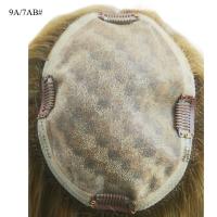 China European Hair Brazilian 100% Human Hair Mono Base Topper for Women 16 inch 130 Density for sale