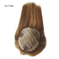China European Hair Brazilian 100% Human Hair Mono Base Topper for Women 16 inch 130 Density for sale