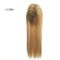 China Women's Mono Base Hair Topper 100% Remy Human Hair Natural Straight 16 Inch 130 Density for sale