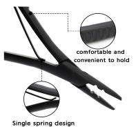 China Customized Request Hair Parting Tool Stainless Steel I-Tips Micro Beads Closer Plier for sale