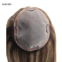 China Women's Mono Base Jewish Kosher Topper 5.5x6 Inch 100% Remy Human Hair Piece for sale