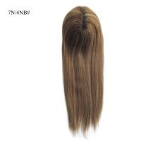 China Women's Mono Base Jewish Kosher Topper 5.5x6 Inch 100% Remy Human Hair Piece for sale