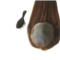 China Women's Mono Base Jewish Kosher Topper 5.5x6 Inch 100% Remy Human Hair Piece for sale