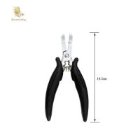 China Stainless Steel Keratin Hair Extension Pliers 14.3cm 154g for Micro Nano Ring Beads for sale
