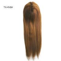 China 100% Remy Human Hair Mono Topper for Women Thin Hair 16 inch 130g Lightweight for sale