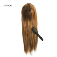 China 100% Remy Human Hair Mono Topper for Women Thin Hair 16 inch 130g Lightweight for sale