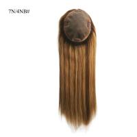 China 100% Remy Human Hair Mono Topper for Women Thin Hair 16 inch 130g Lightweight for sale