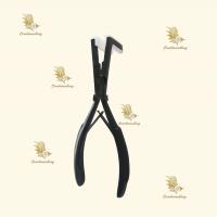 China Stainless Steel Tape Hair Extensions Pliers 20cm Flat Tip Sealing Tool for Professional Salon Use for sale