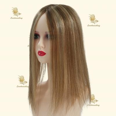 China 100g Remy Human Hair Topper 16 Inch Monofilament European Hair for Women for sale