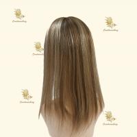China 5x6.5 Inch Mono PU Hair Topper for Women Invisible Monofilament Silk Base 130% Density 12-20 Inch for sale