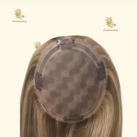 China 100% Remy Human Hair Mono Base Topper 5x6.5 inch 130% Density for Women for sale