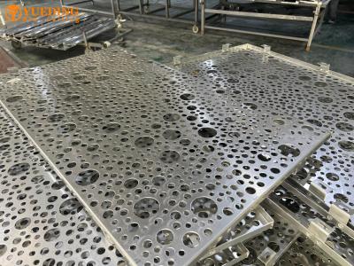 China Decorative Aluminum Metal Partition Screen 1-3mm Thickness B1 Fire Retardant Powder Coating Laser Cut Design for sale