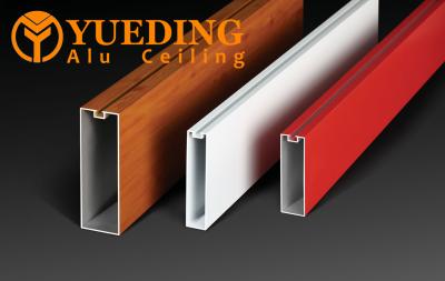 China Wooden Grain Aluminum Rectangular Tubes 3-6 Meter Length A1 Fire Retardant Structural Profiles for sale