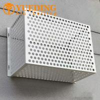 China Outdoor Decorative Aluminum Air Conditioner Cover 1.5-3mm Thickness B1 Fire Retardant Heat Pump Protection for sale