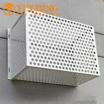 China Outdoor Decorative Aluminum Air Conditioner Cover 1.5-3mm Thickness B1 Fire Retardant Heat Pump Protection for sale