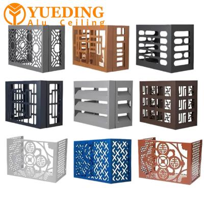 China Customized Outdoor Metal Air Conditioner Cover 1.5-3mm Thickness Laser Cut Aluminum Corrosion Resistant for sale